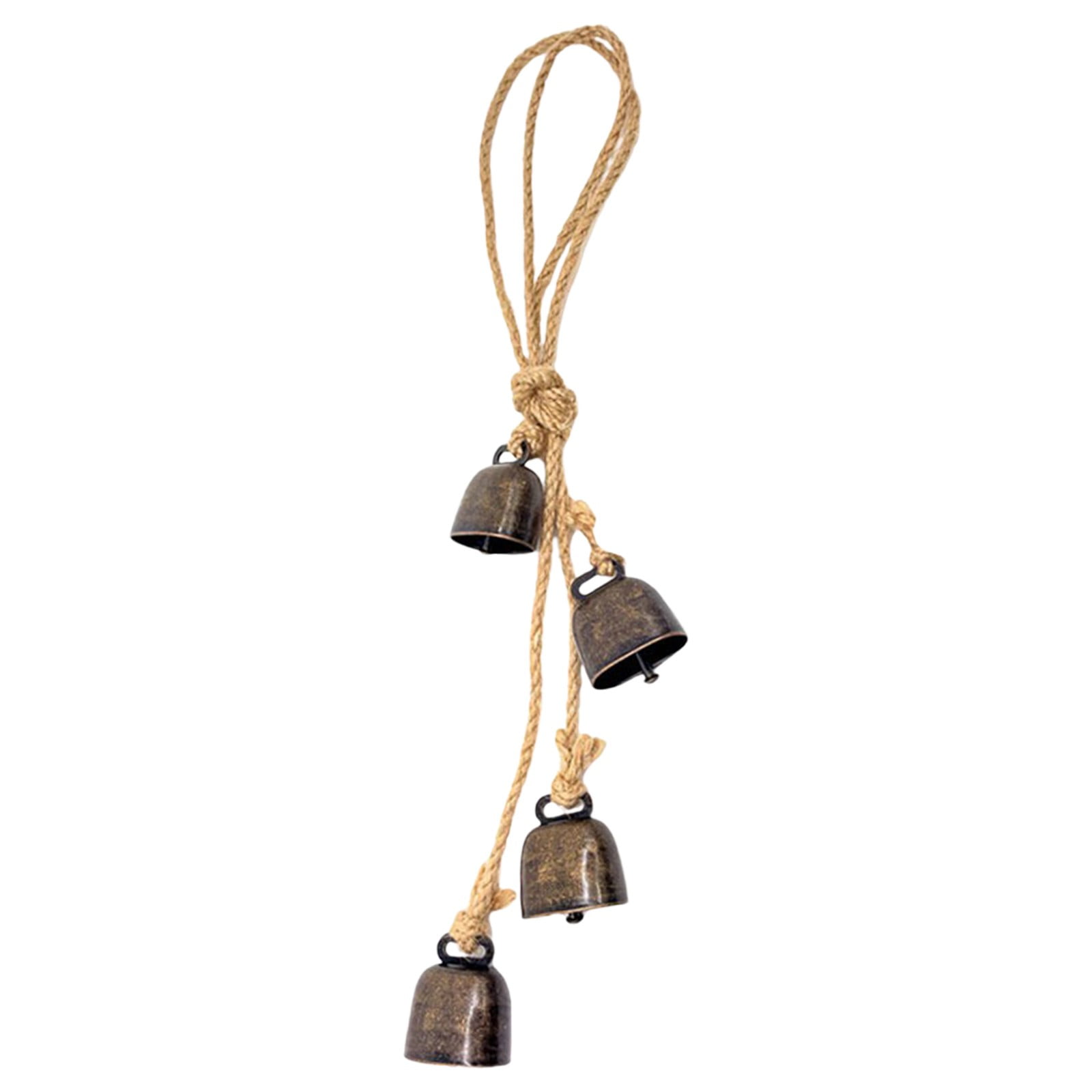 Rzdlizj Christmas Bell Brass Cow Shabby Style Rustic Metal Hanging ...