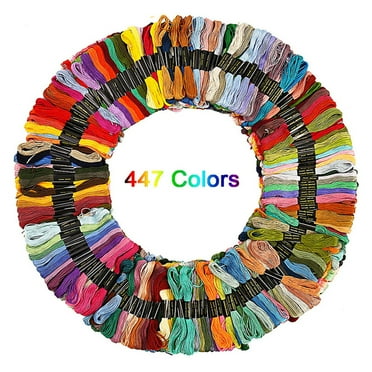 Ibeedow 100pcs Embroidery Floss, Rainbow Friendship Bracelet String of ...