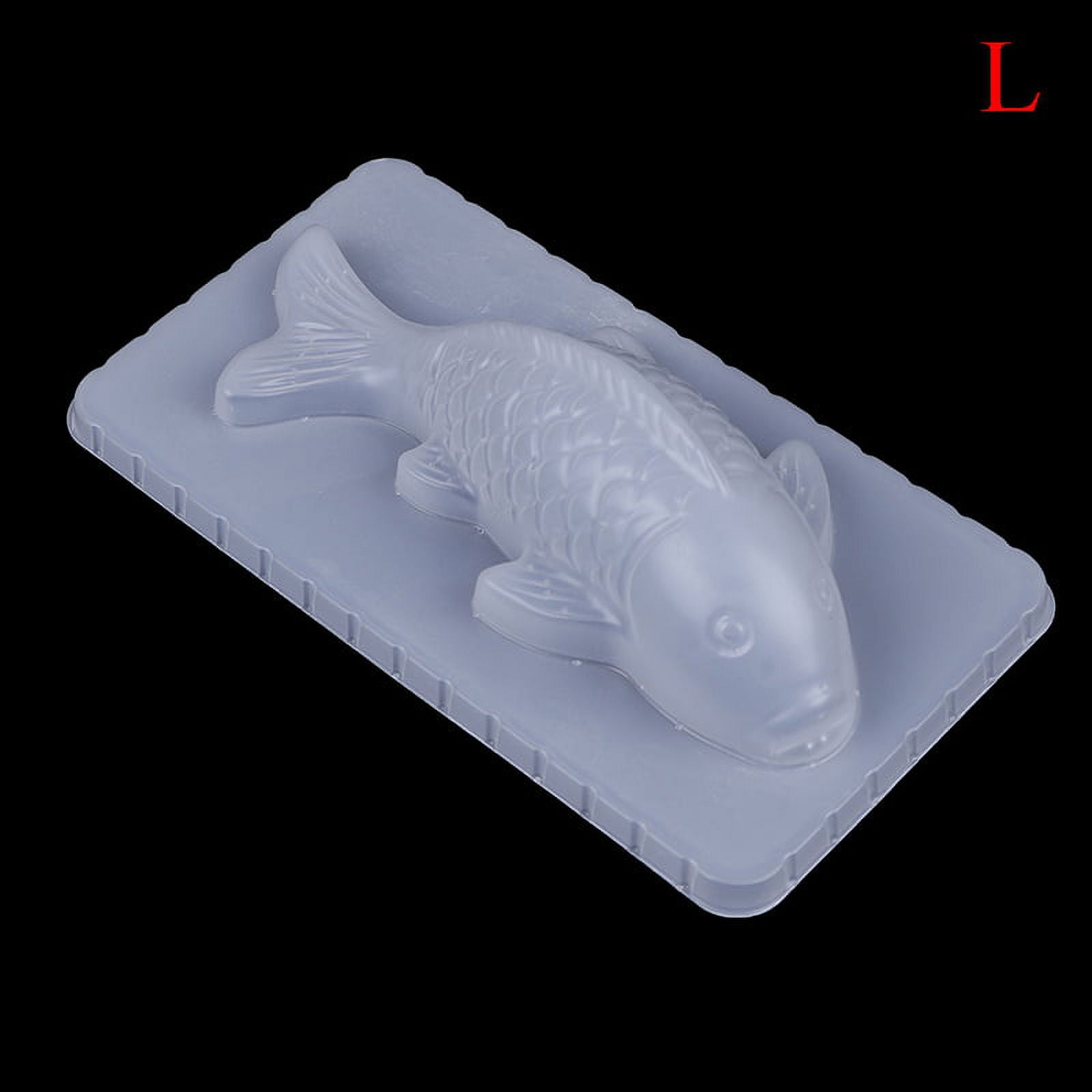 (S:17*7.5cm) 3D Plastic Koi Carp Fish Rice Cake Chocolate Mould Jelly ...