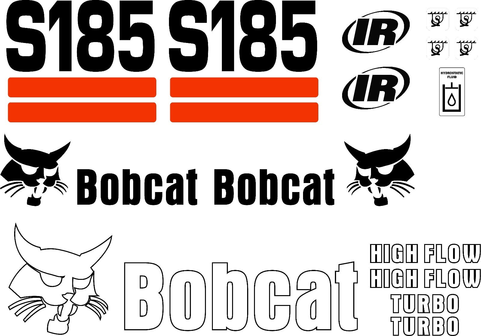 S 185 II repro decals S185 / decal kit / sticker set US seller fits ...