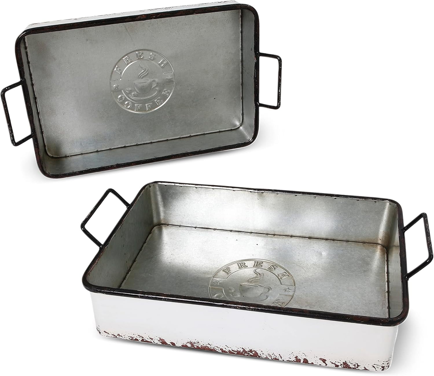S/2 Metal Trays (for Decorative use only) - Walmart.com