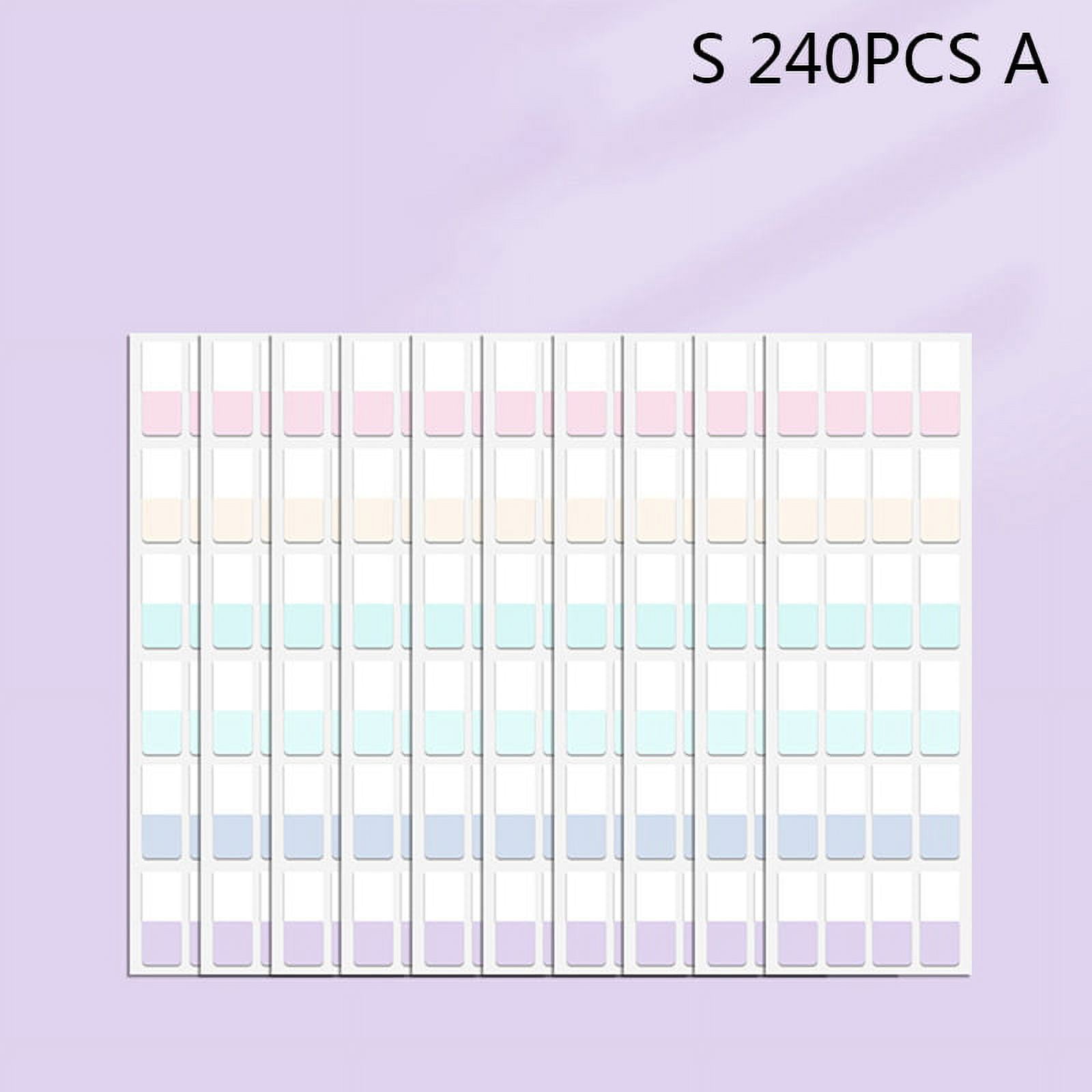 (S 240PCS A) Multicolor Sticky Writable Removable Index Tabs Markers ...
