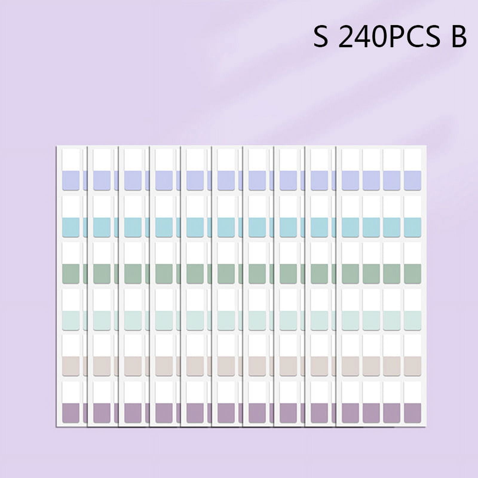 (S 240PCS B) Multicolor Sticky Writable Removable Index Tabs Markers ...