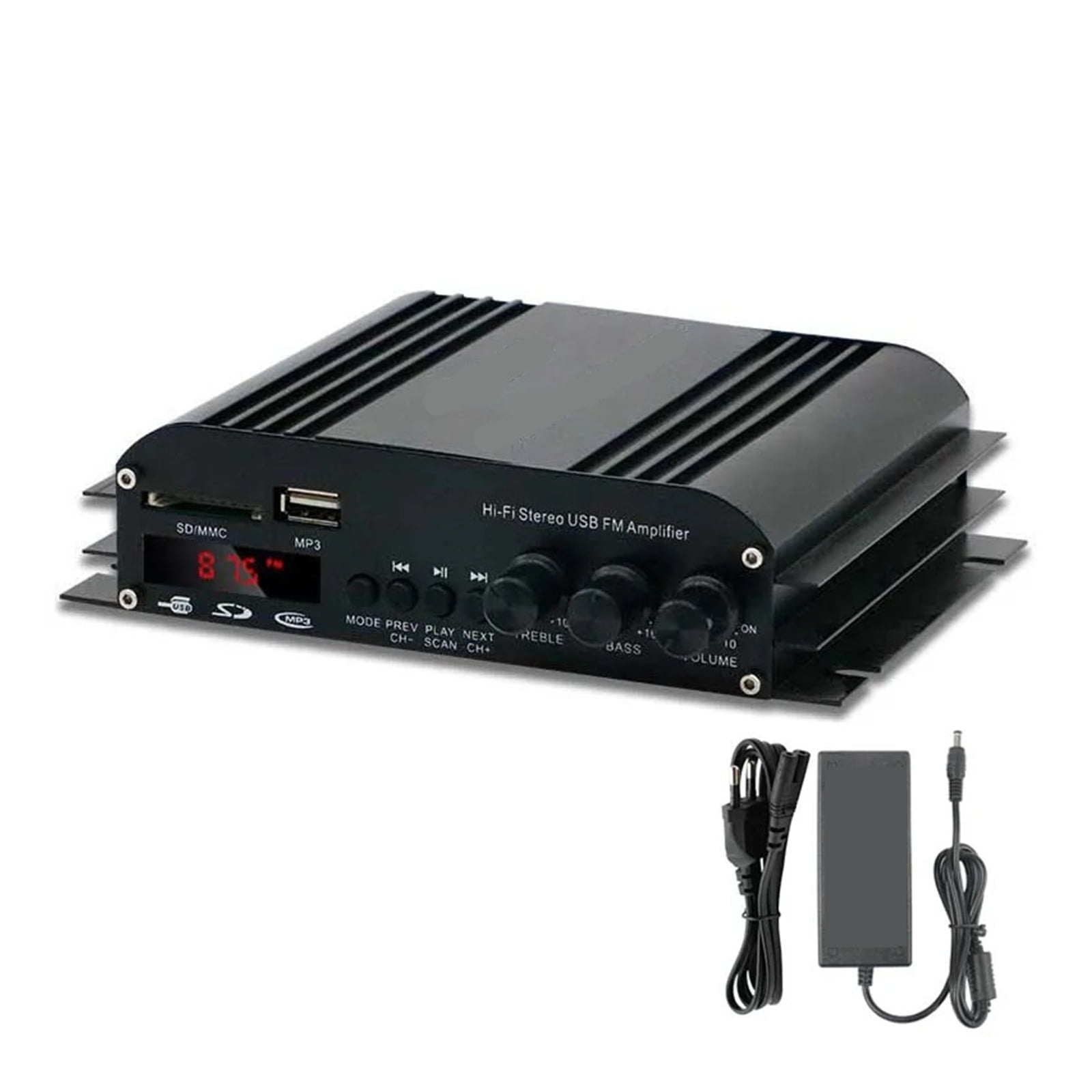 S-269 Sound Amplifiers Bluetooth Digital Amplifier 4 Channel HiFi Stereo AMP FM USB Remote ...