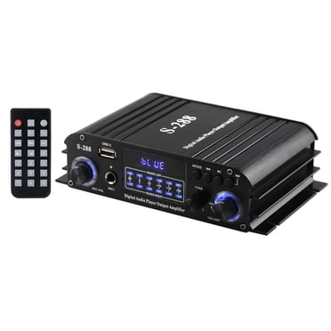 Moukey Home Audio Amplifier 220W Dual Channel Stereo Receiver System ...