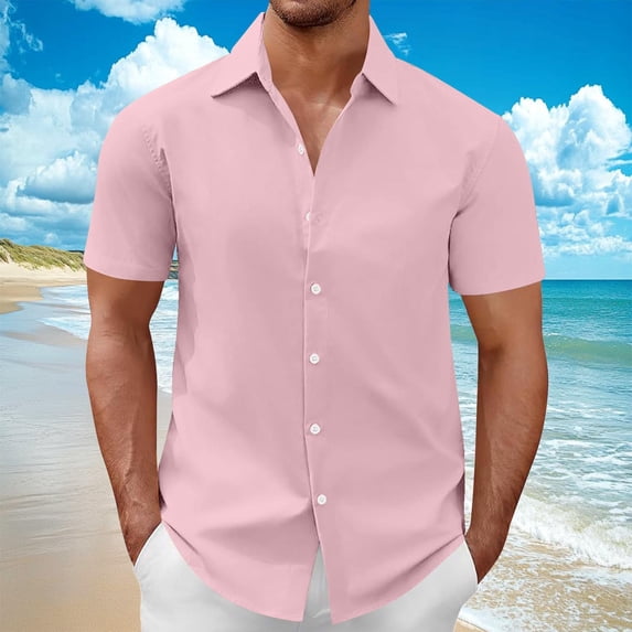 S-5X Big & Tall Shirts for Men Plus Size Short Sleeve Tshirts Shirt ...