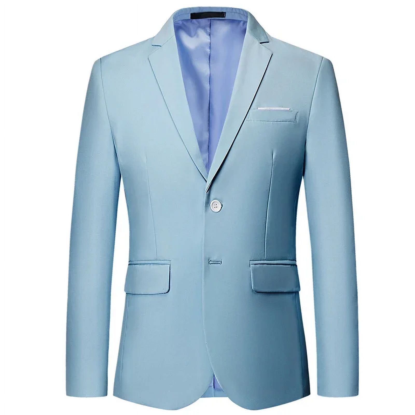 S-6XL Men's Formal Blazer Fine Fashion Solid Color Groom Wedding Dress ...