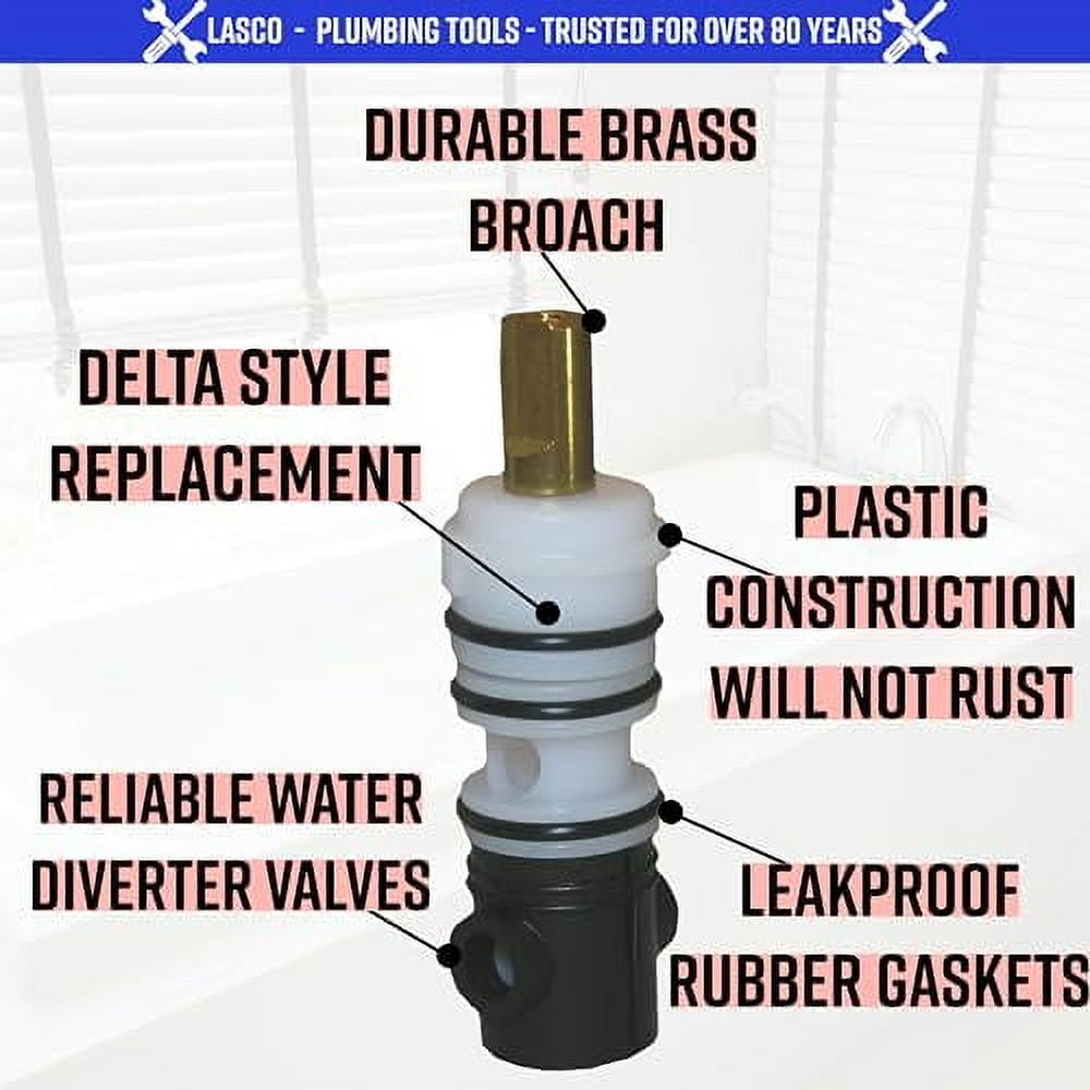 S-735-4T Diverter ,0489,Delex Pattern Broach, For 3 Handle Tub And ...