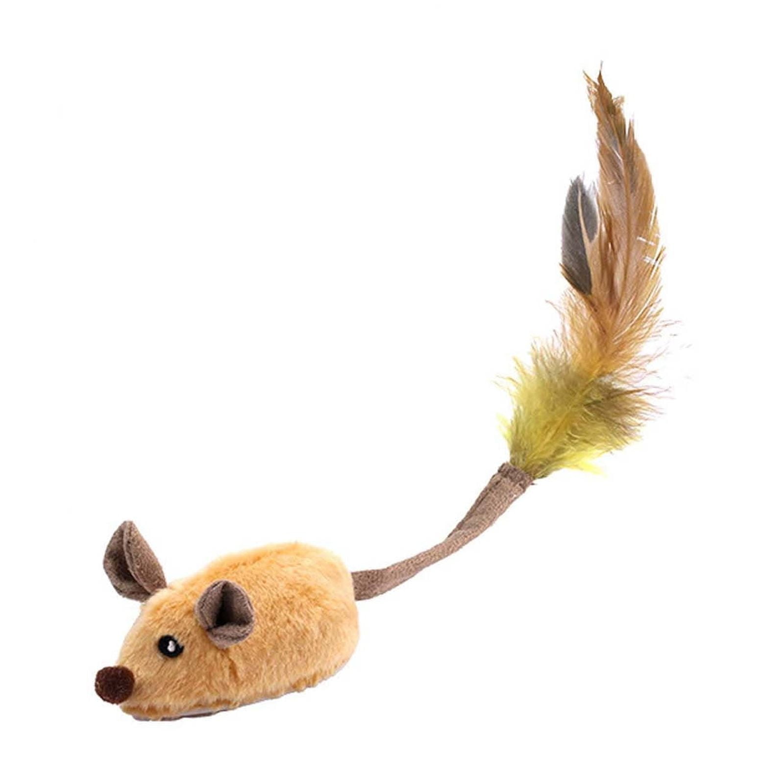 S-961 Yellow Yellow Interactive Mouse Toy For Cats Electronic Mobile Squeaky Self Play Exercise ...