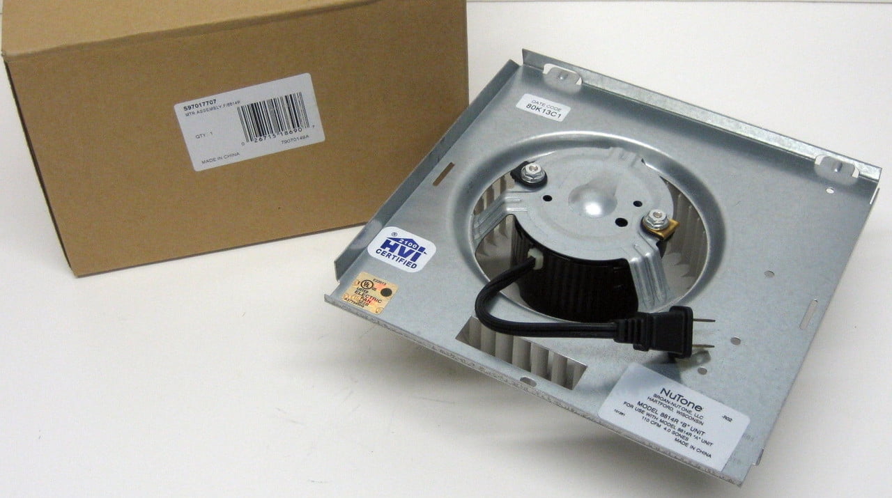 S-97017707 Broan Nutone Motor & Blower Wheel for 8814R B - Walmart.com