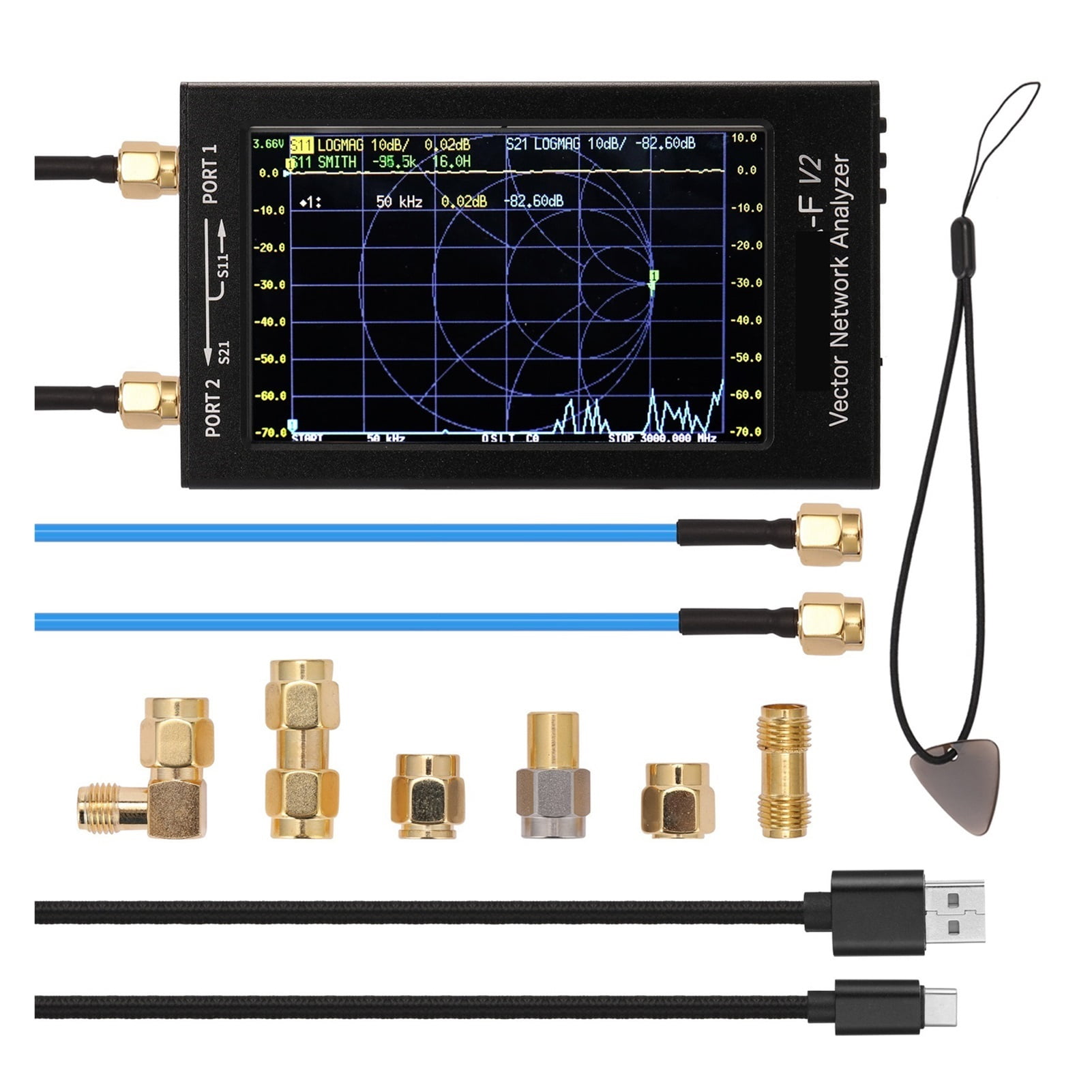 S-A-A-2 Vector Network Analyzer Digital Tester USB Logic Antenna ...