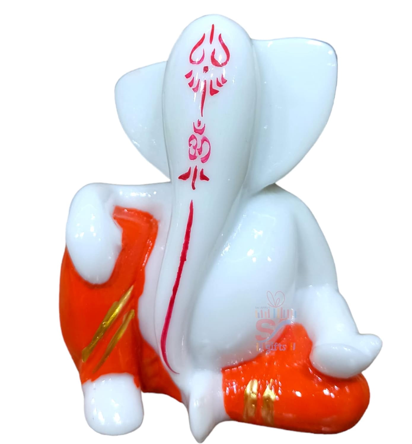 S A GIFTS Tilak Ganesh Idol for Car Dashboard Small Marble Idol God ...