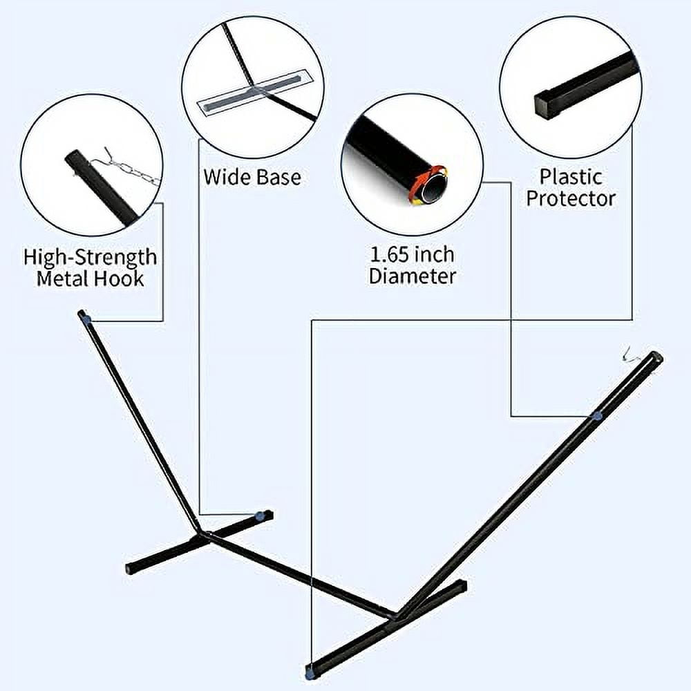 S AFSTAR 2 Person Hammock with Stand Included, Double Portable Hammocks ...