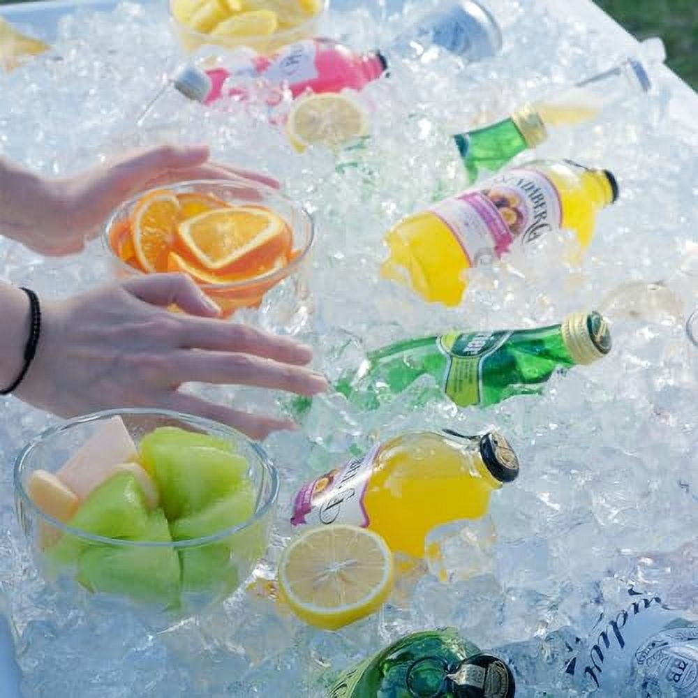 S AFSTAR 4 Foot Ice Tables for Parties with Drain, Folding Ice Cooler ...