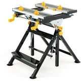 S AFSTAR Folding Work Table, Portable Workstation with Tiltable ...