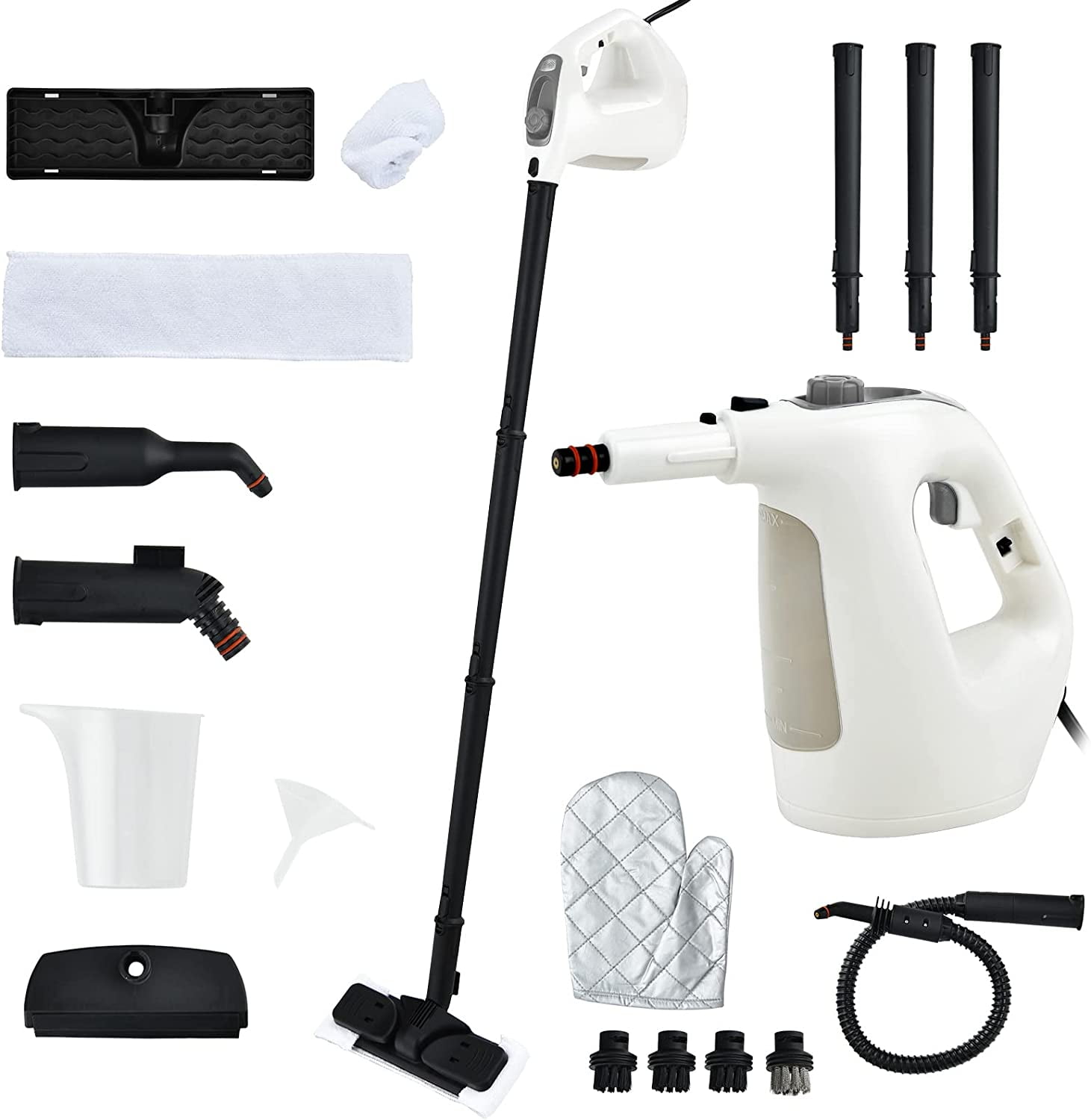 S AFSTAR Handheld Steam Cleaner, 1400W Pressurized Steamer with 14 ...