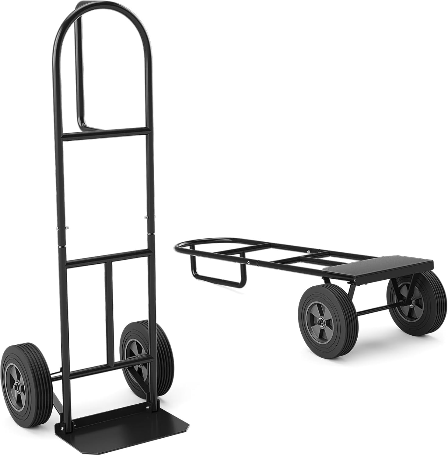 S AFSTAR P-Handle Hand Truck, High Back Sack Barrow with 10" Wheels ...