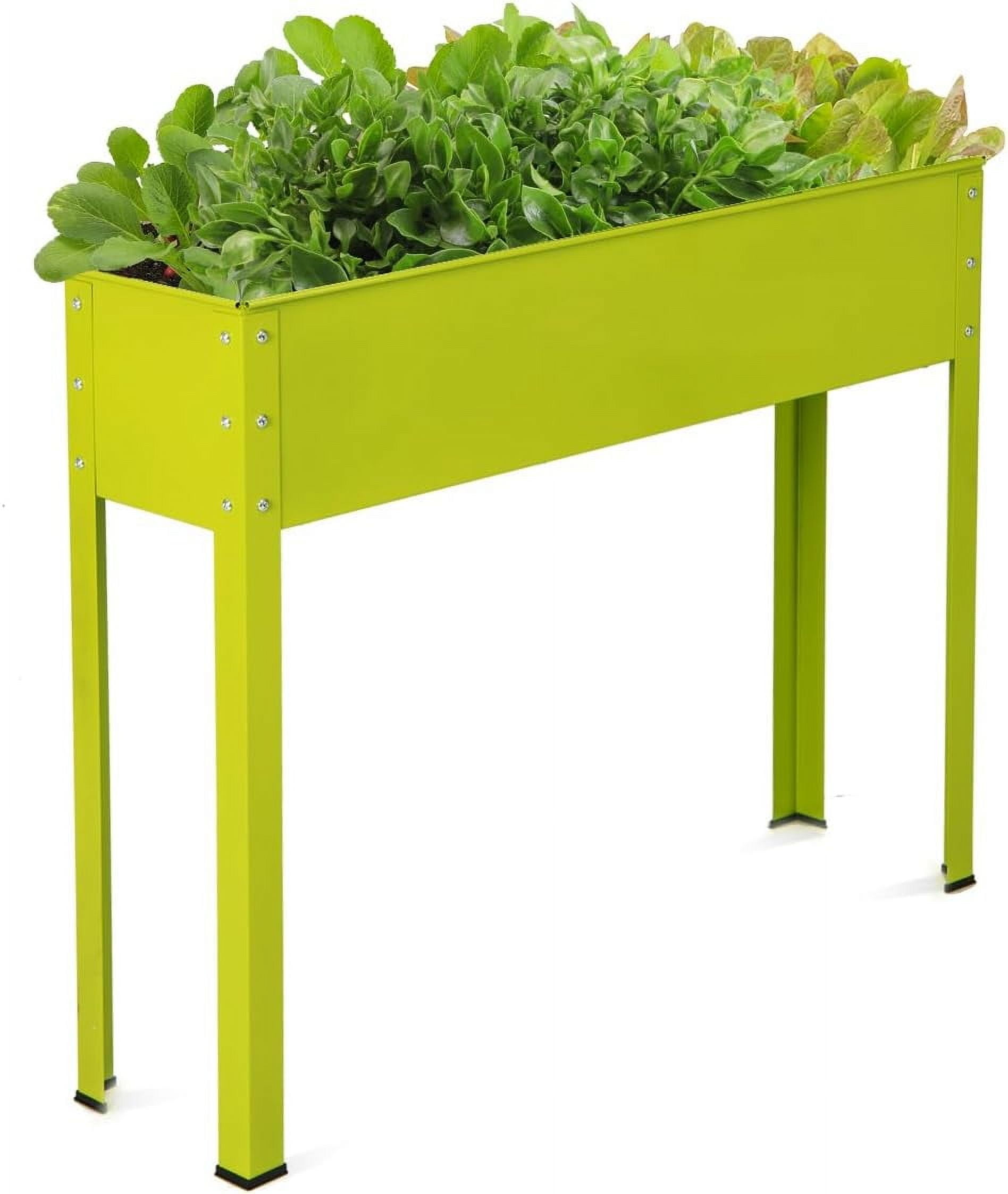 S AFSTAR Raised Garden Bed, Galvanized Elevated Planter with Legs ...