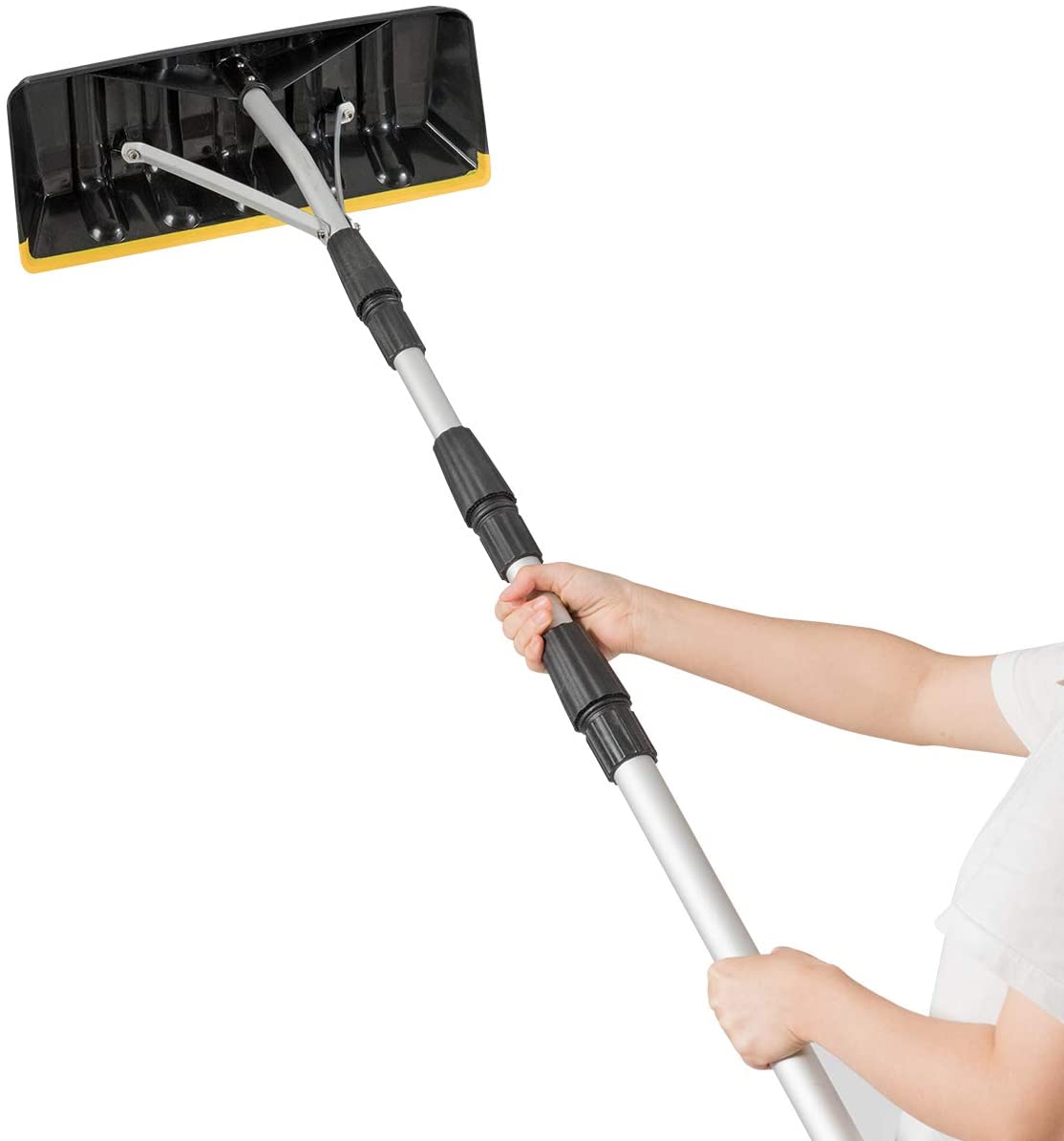 S AFSTAR Roof Snow Rake, 6.2ft to 21ft Telescoping Snow Rake for Snow ...