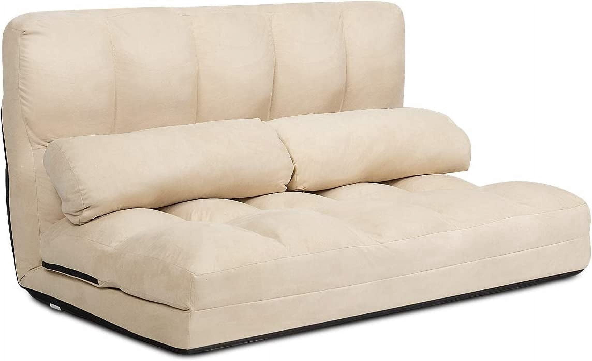 S AFSTAR Safstar Floor Folding Couch and Futon Sofa, 6-Position Fabric ...