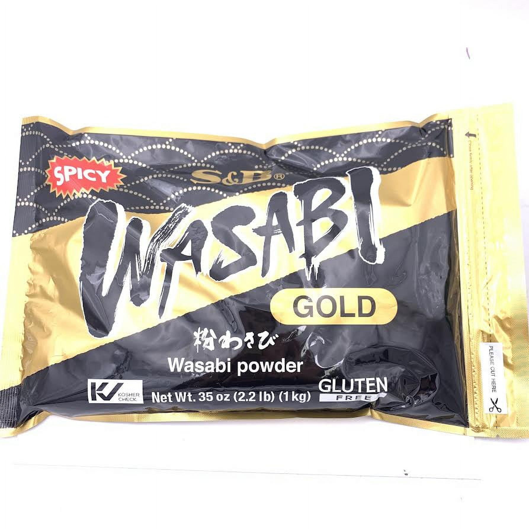 S & B Gluten Free Spicy Wasabi Powder- Gold 35oz/(1kg) - Walmart.com