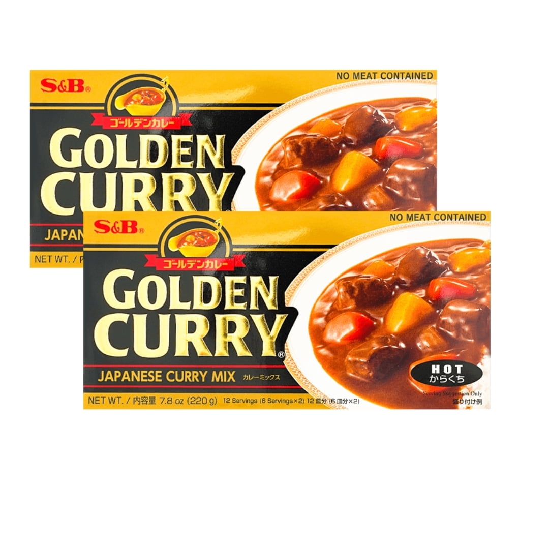 S&B Golden Curry Japanese Curry Mix Hot Karakuchi No Meat 7.8 oz ...