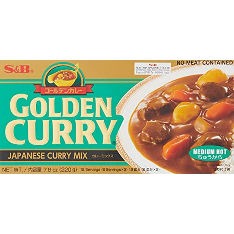 S&B Golden Curry Sauce Mix, Medium Hot, Ounce, 47% OFF