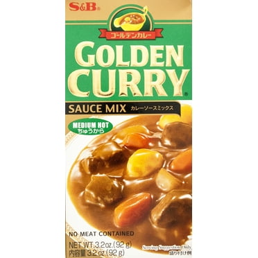 S&B Golden Curry Sauce Mix, Hot, 3.2 Oz - Walmart.com