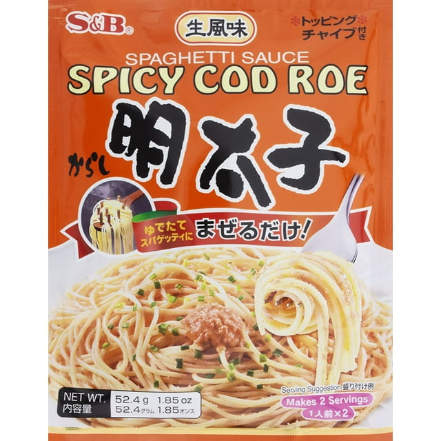 S&B Spaghetti Sauce Cod Roe- Tarako , 52.4 g, 2 servings - Walmart.com