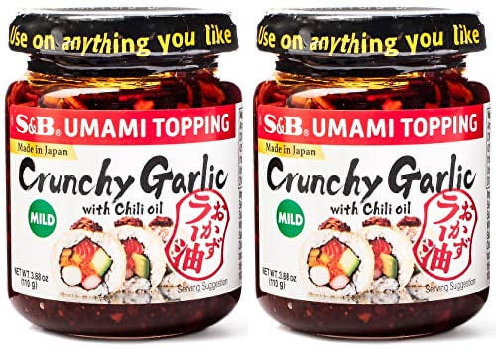 S&B chili oil w/ Crunchy Garlic 3.9 oz (Pack of 2) - Walmart.com