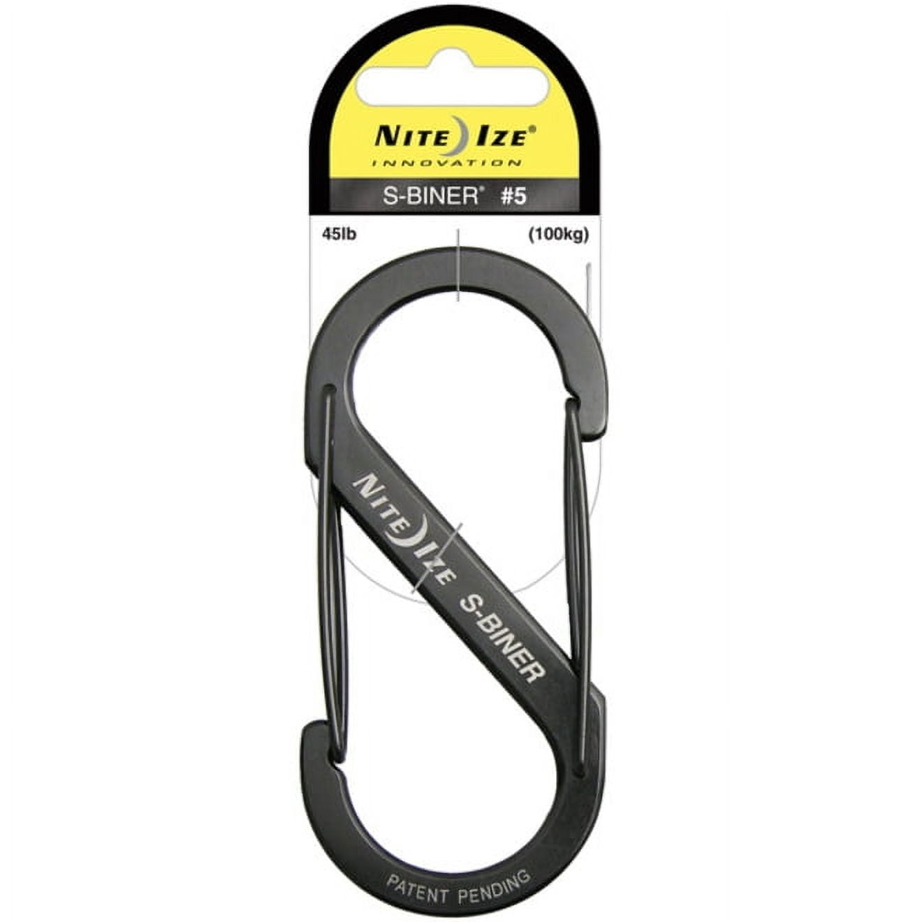 Nite Ize S-Biner No5, Black Metal Carabiner Clip - Walmart.com