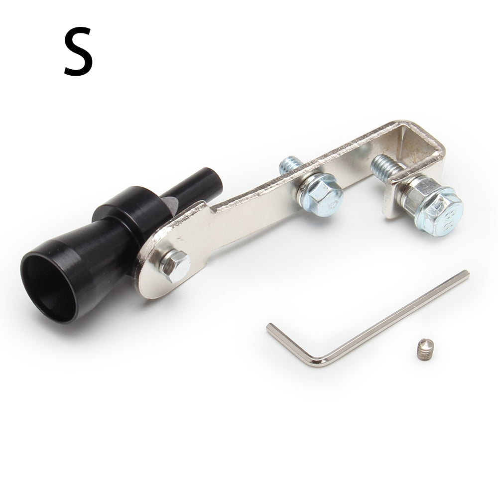 S Black - Universal Simulator Whistler Exhaust Fake Turbo Whistle Pipe ...