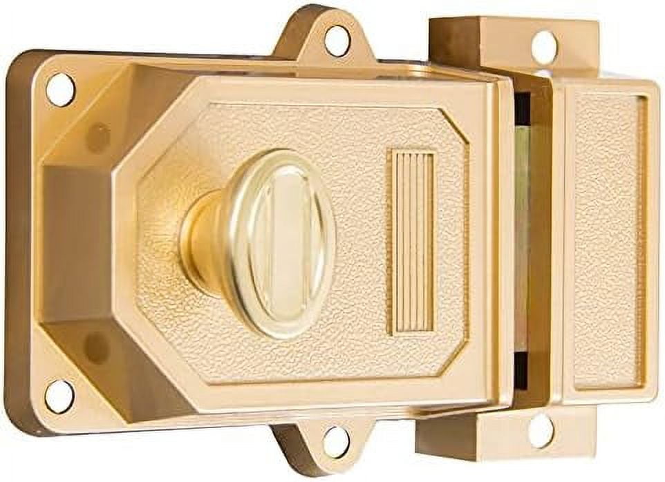 S Bronze Single Cylinder Massive Surface Bolt Rim Deadlock Jumbo with ...