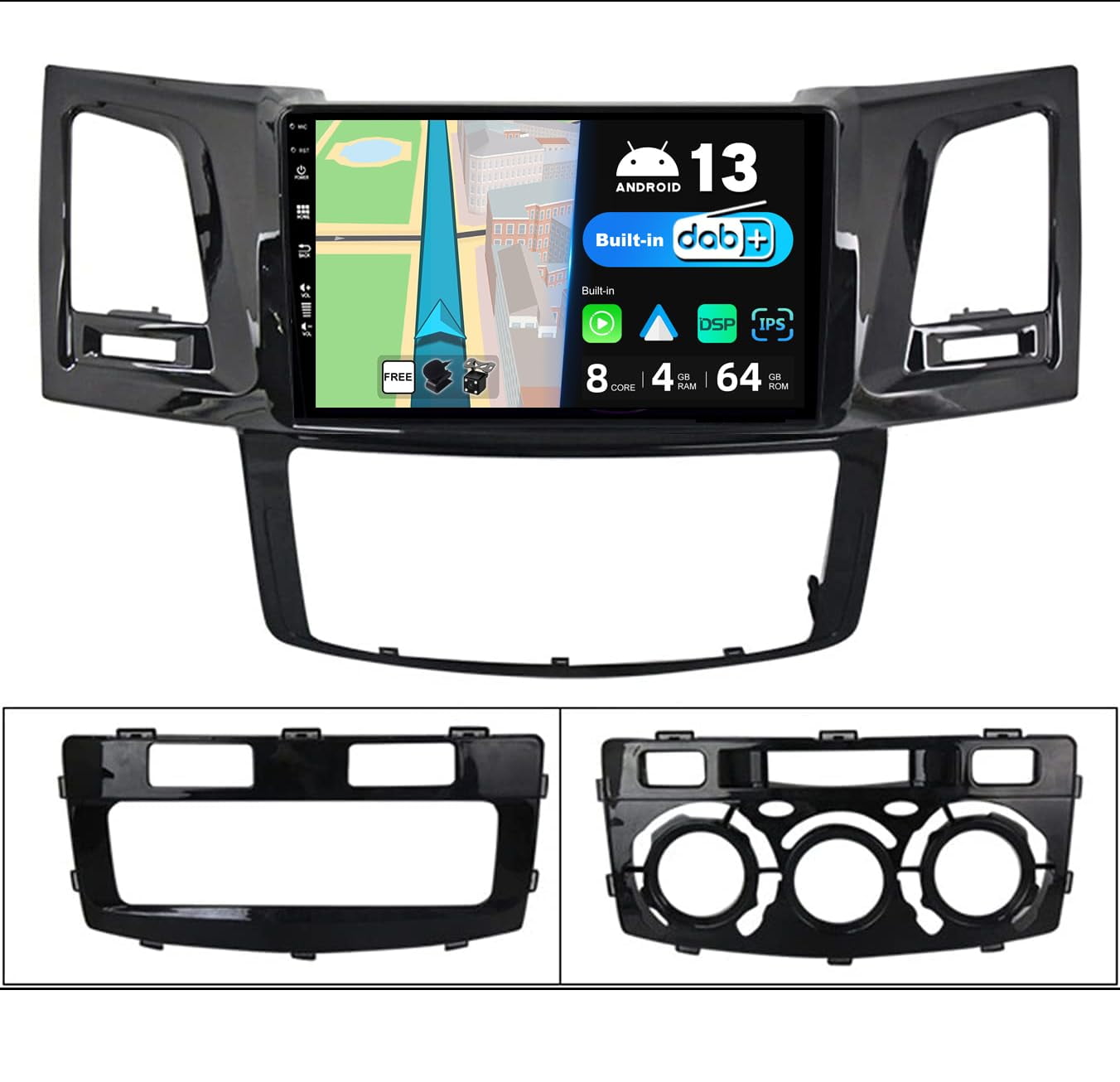 S [Built-in DAB] Android 13 Car Stereo For Toyota Fortuner Hilux Revo ...