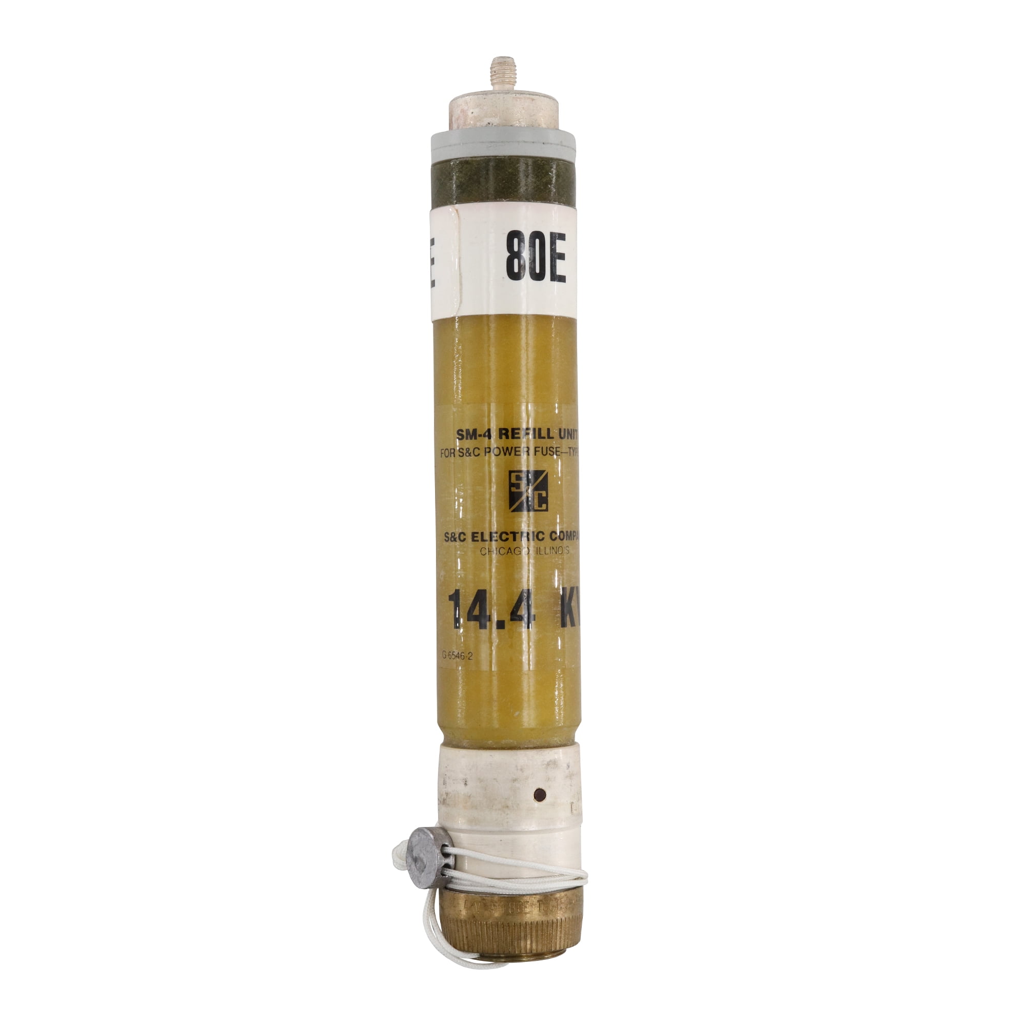 S&C Electric 122125R4 Expulsion Fuse Refill, E-Rated, 14.4kV, 80E-Amp ...