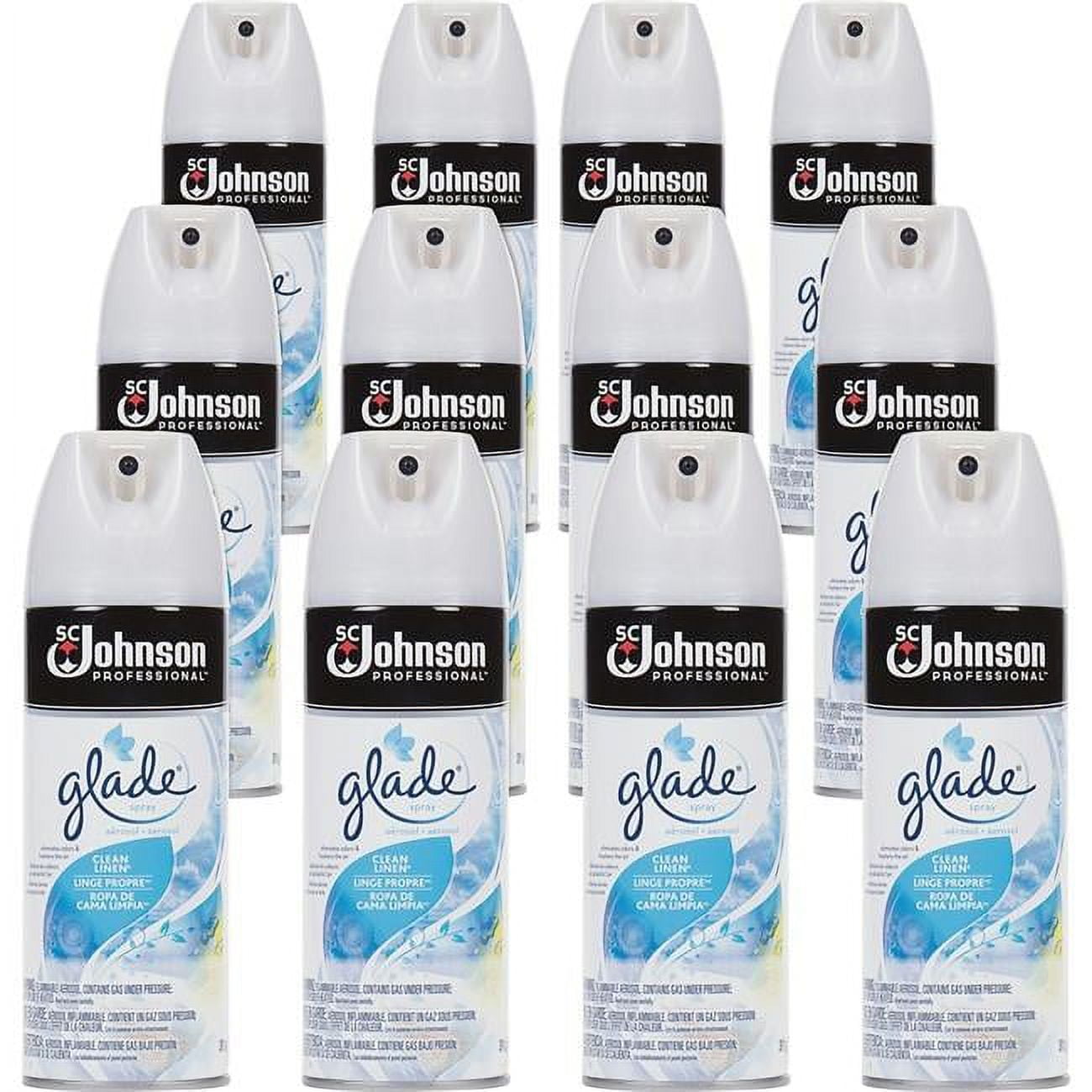 S. C. Johnson & Son SJN682277CT 13.8 fl oz Glade Clean Linen Air Spray ...