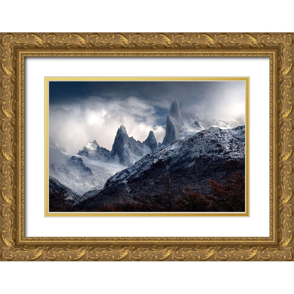 S, Christian 32x23 Gold Ornate Wood Framed with Double Matting Museum ...