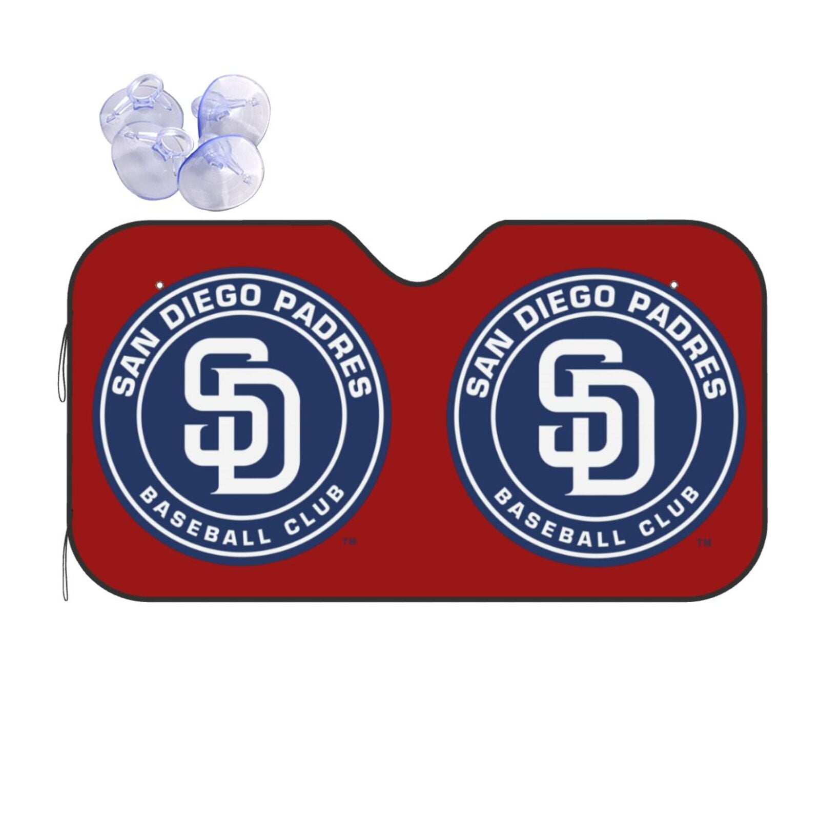 S_D_Padres 2025 Hard Car Windshield Sunshade - Premium Bubble Aluminum ...