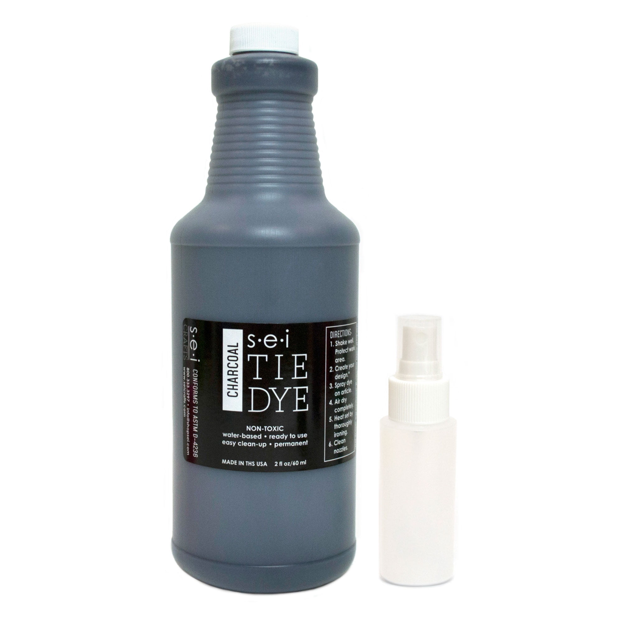 SEI, Fabric Dye, 1-Quart, Charcoal Tie Dye, Water-Based - Walmart.com