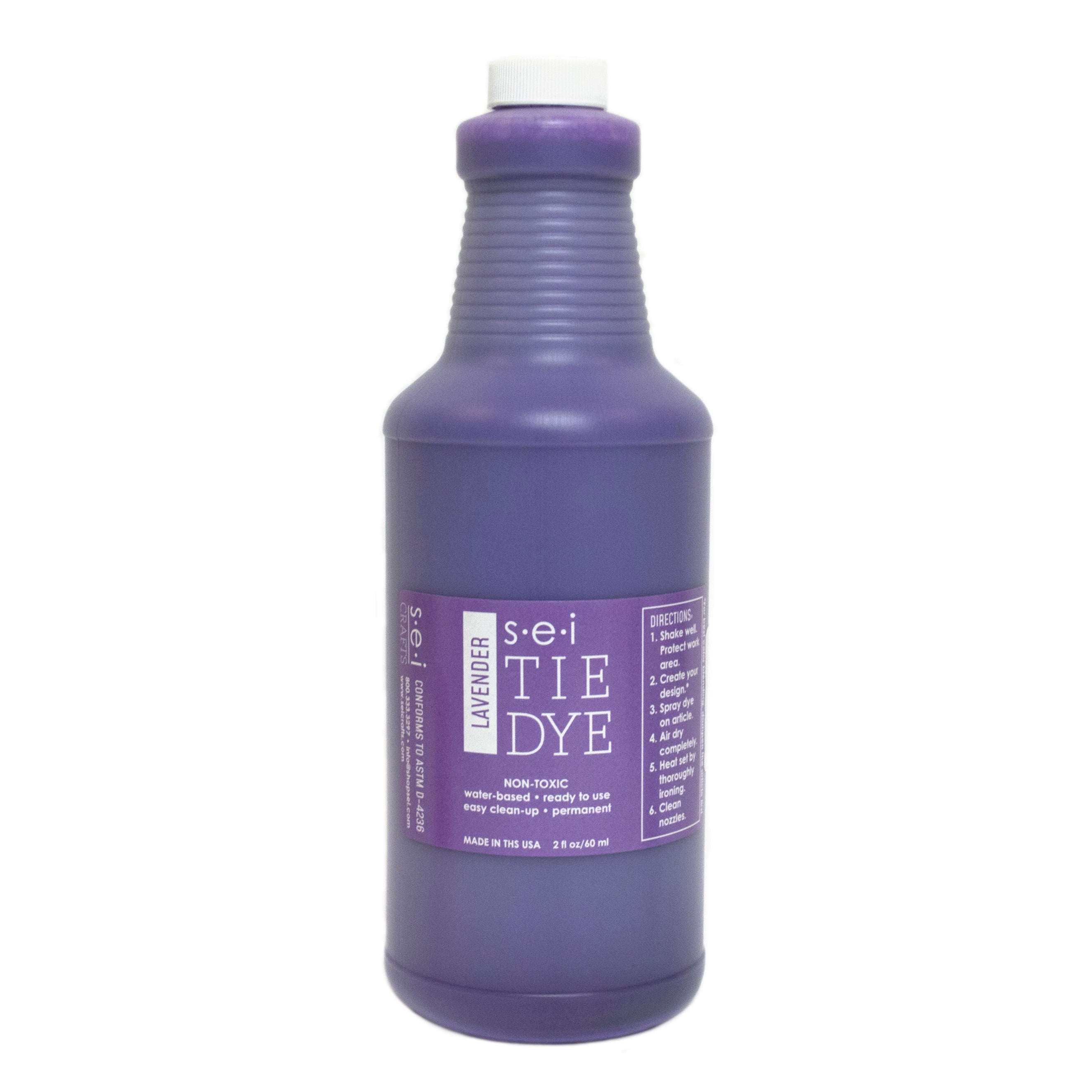 S·E·I Pre-Mixed Lavender Tie Dye for Clothing Material, 1-Quart (32 ...