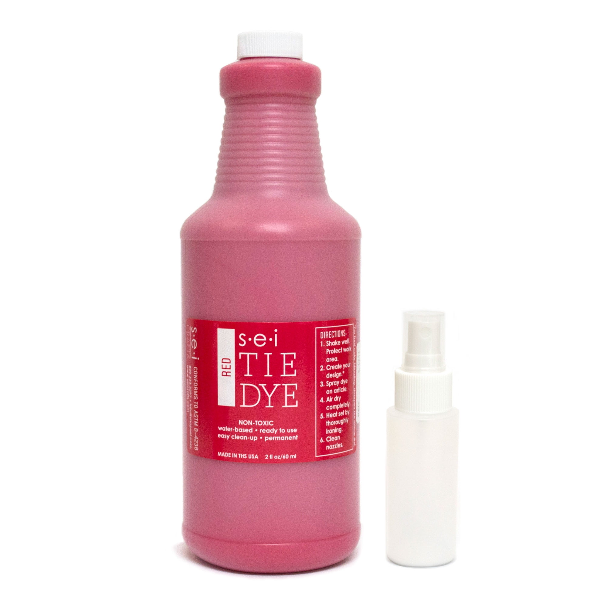 S•e•i Red Tie Dye Fabric Dye, 1 Quart, Pre-Mixed, Easy Clean Up ...