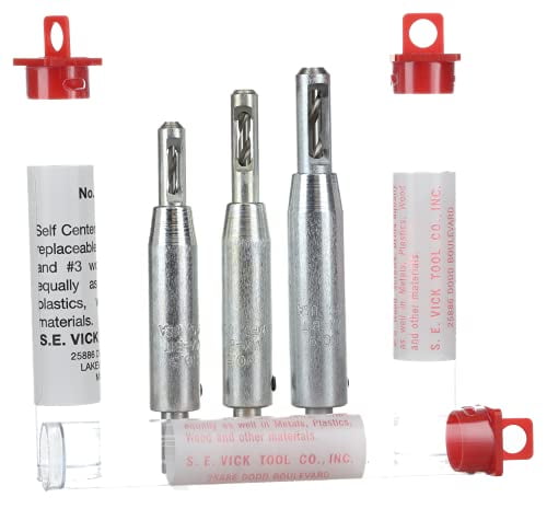 S.E. Vick 3-Piece Set Vix-Bits Self-Centering Drill Bits #3, #5, #9 ...