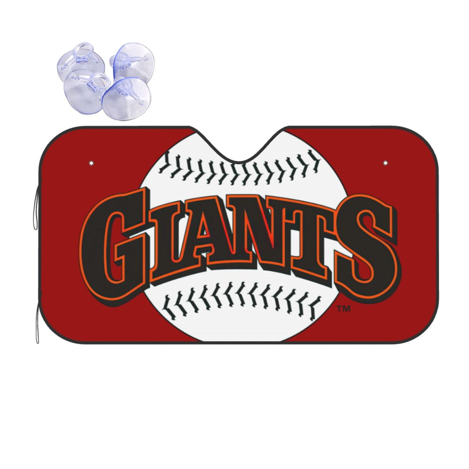 S_F_Giants 2025 Hard Car Windshield Sunshade - Premium Bubble Aluminum ...