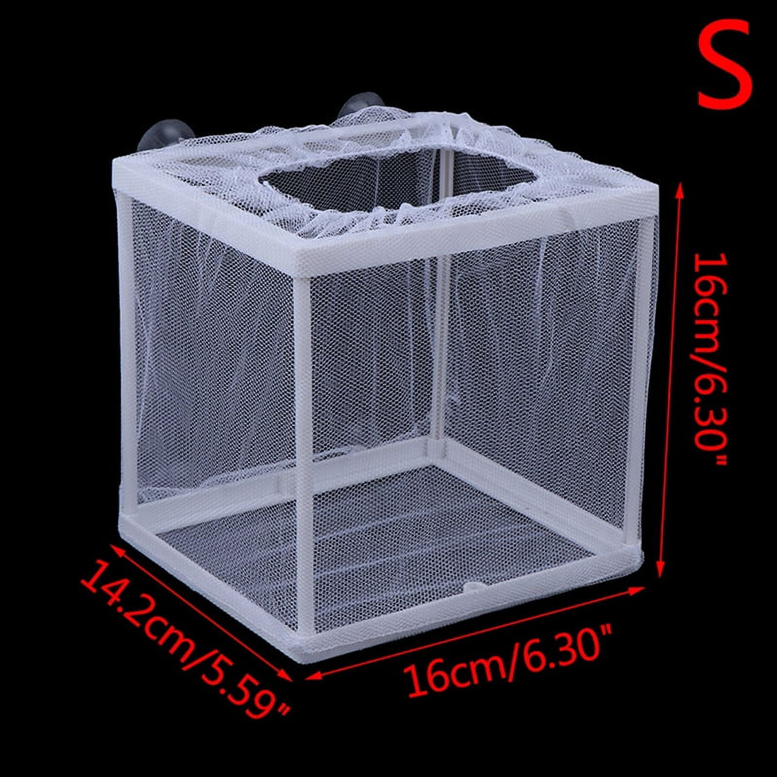 (S) Fish Breeding Incubator Net Hanging Fish Hatchery Isolation Box for ...