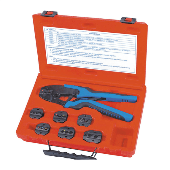 S&G Tool Aid 18960 - Quick Change Ratcheting Terminal Crimping Kit ...