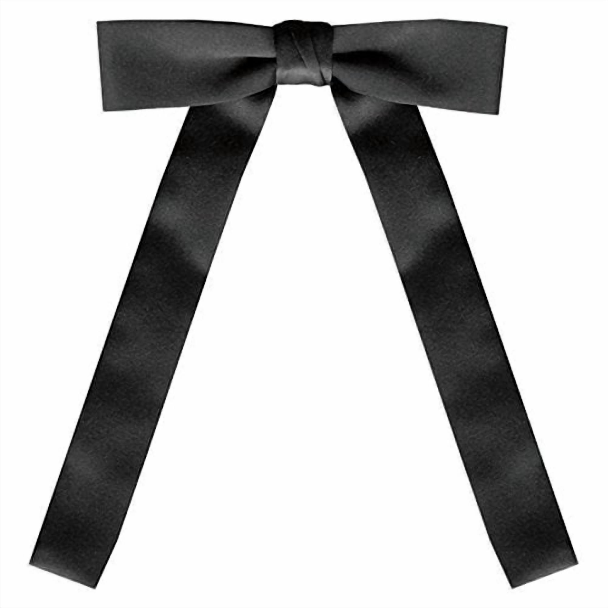 S.H. Churchill & Co. Black Satin Western Tie for Cowboy, Rancher ...