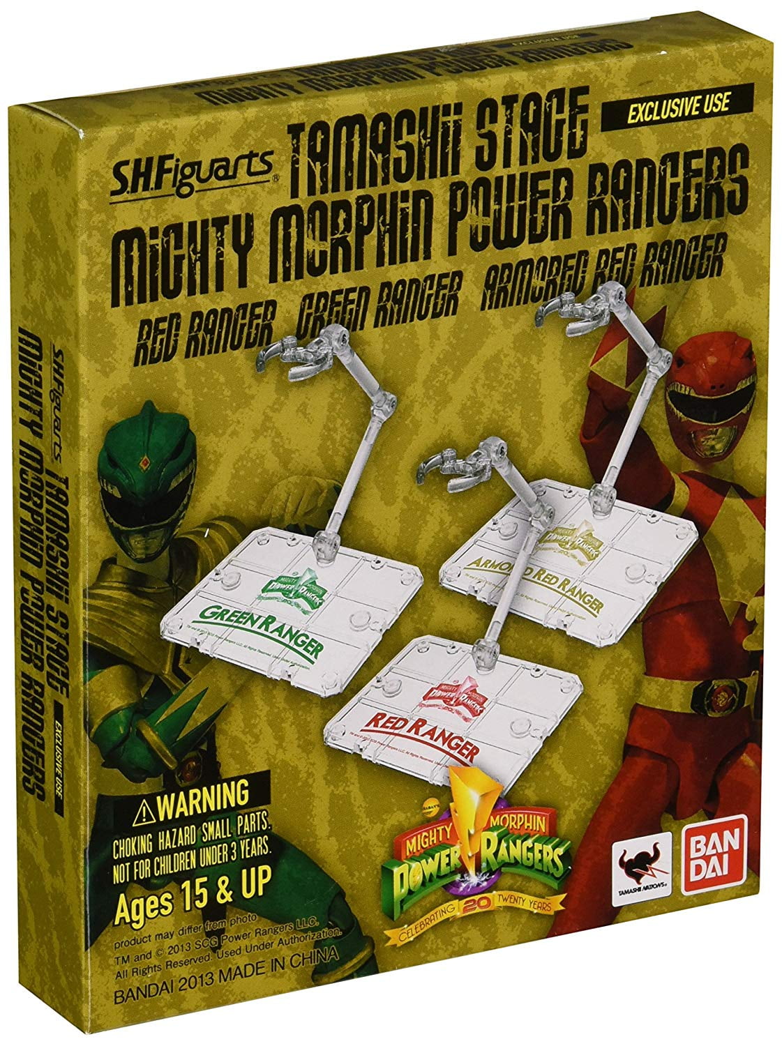 S.H. Figuarts Power Rangers Tamashii Stage Exclusive Green, Red, and ...