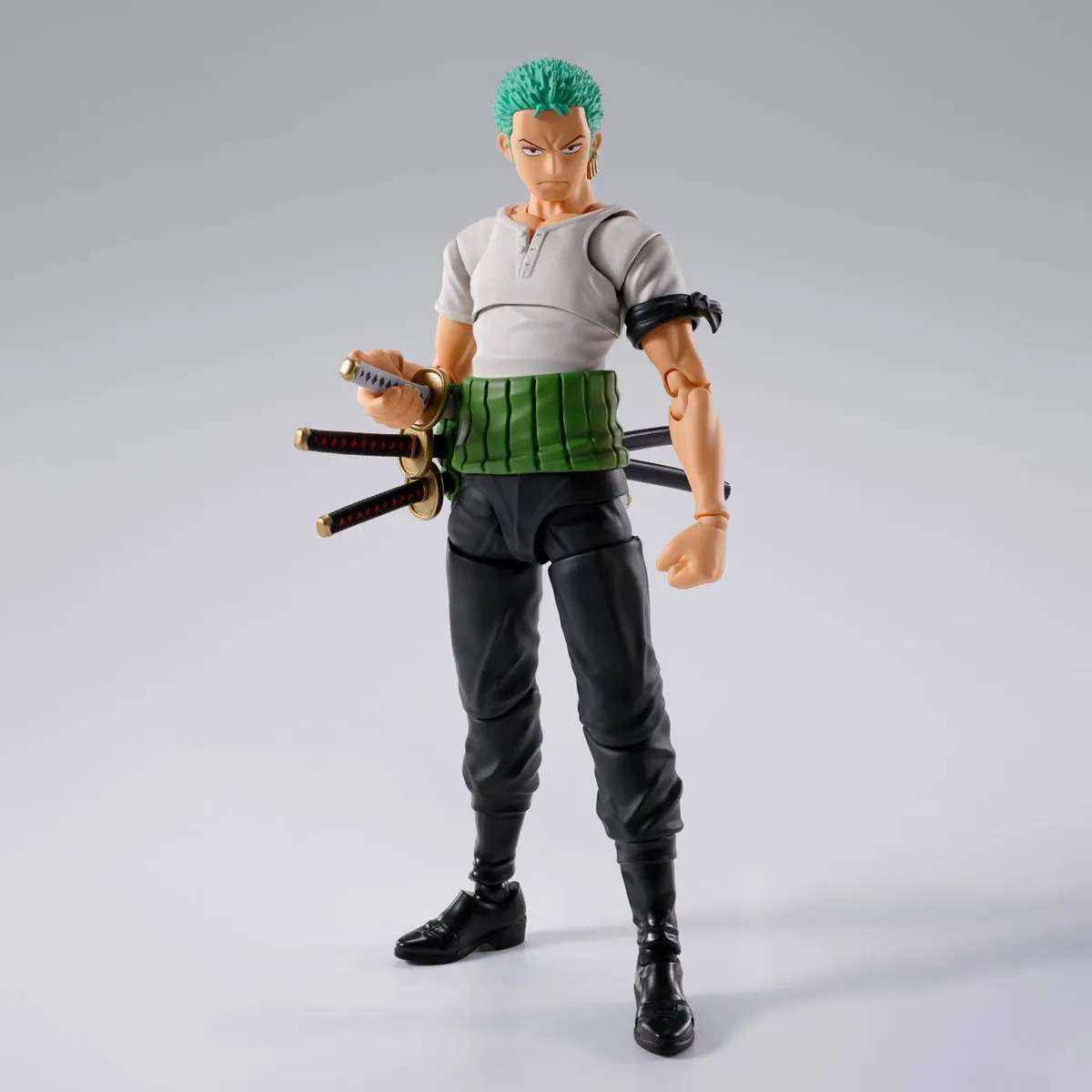 TAMASHII NATIONS Roronoa Zoro Romance Dawn One Piece Action Figure with ...