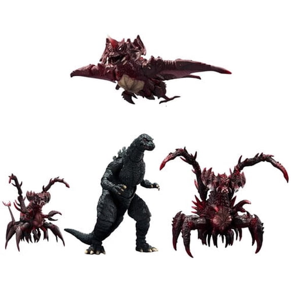 S.H.MonsterArts - Godzilla Jr & Destoroyah Evolution Action Figure Set ...