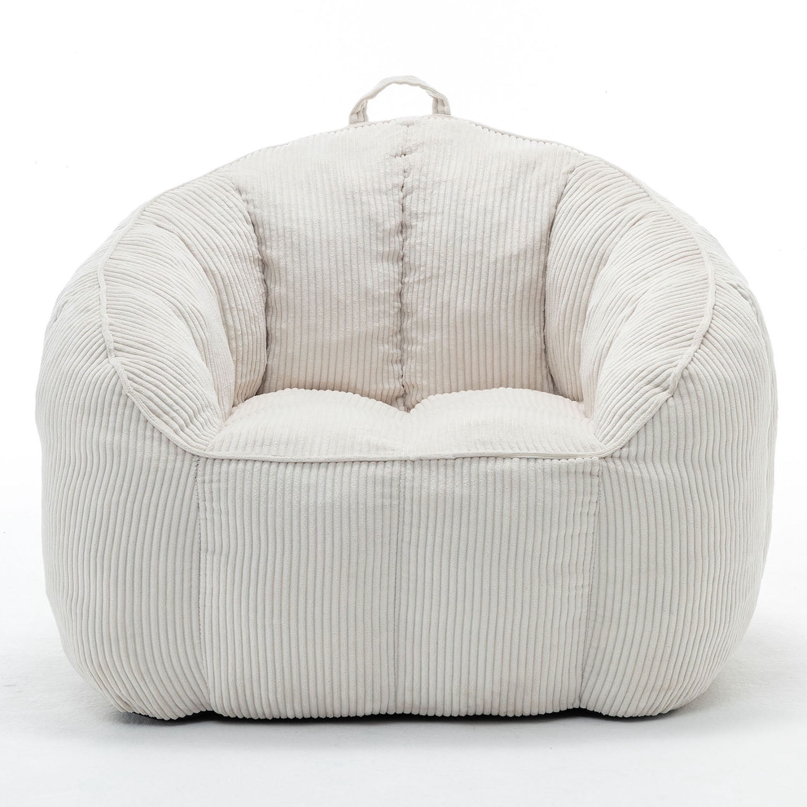 S-HOME Ergonomic Corduroy Bean Bag Chair for Adults and Teens in ...